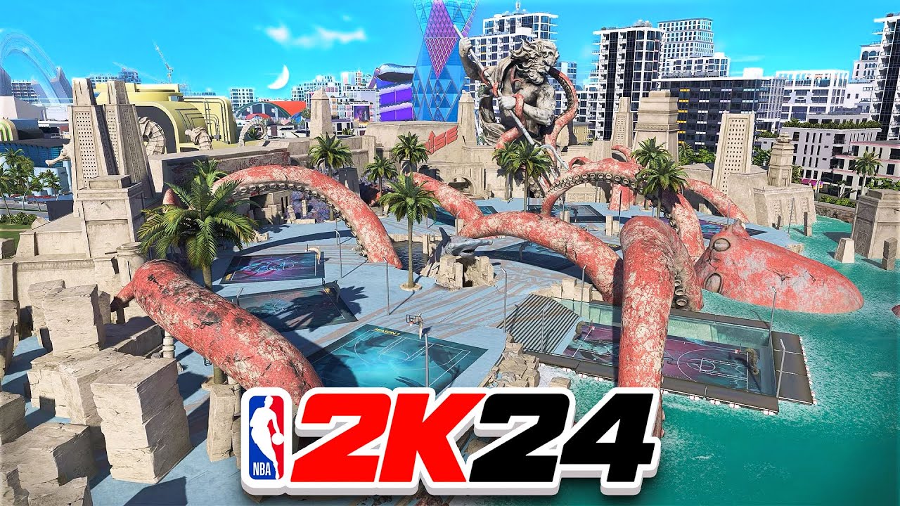OFFICIAL NBA 2K24 CITY REVEALED NEW PARKS MYCAREER REC CENTER