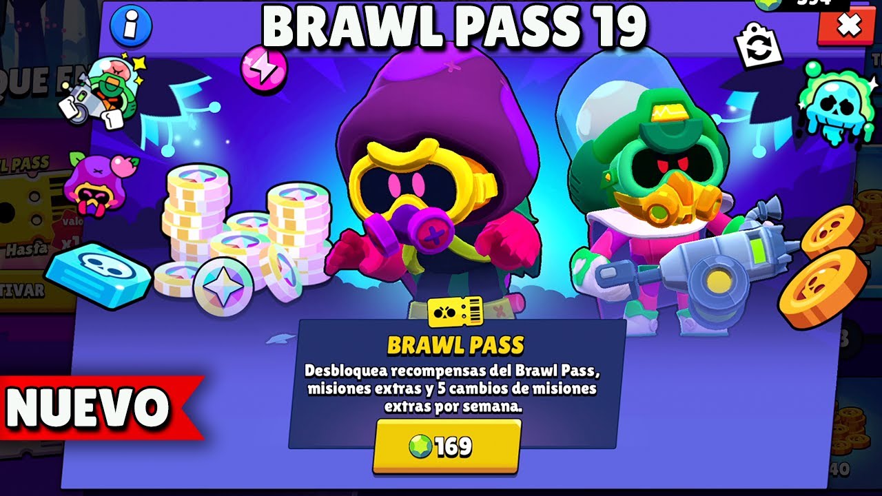 Nuevo Brawl Pass 19 Youtube