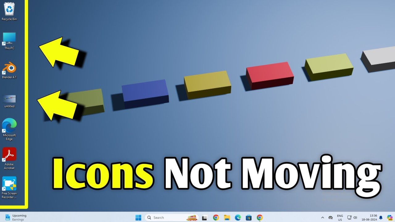 Icons Not Moving On Desktop | Desktop Icons Not Moving Windows 11 - YouTube
