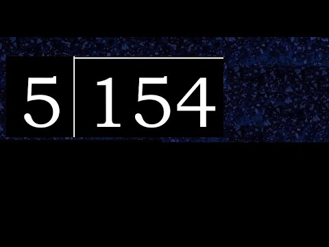 Divide 154 by 5 , decimal result . Division with 1 Digit Divisors . How ...