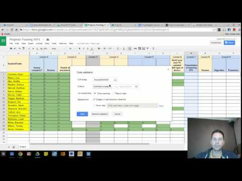 Progress tracking using Google Sheets - YouTube