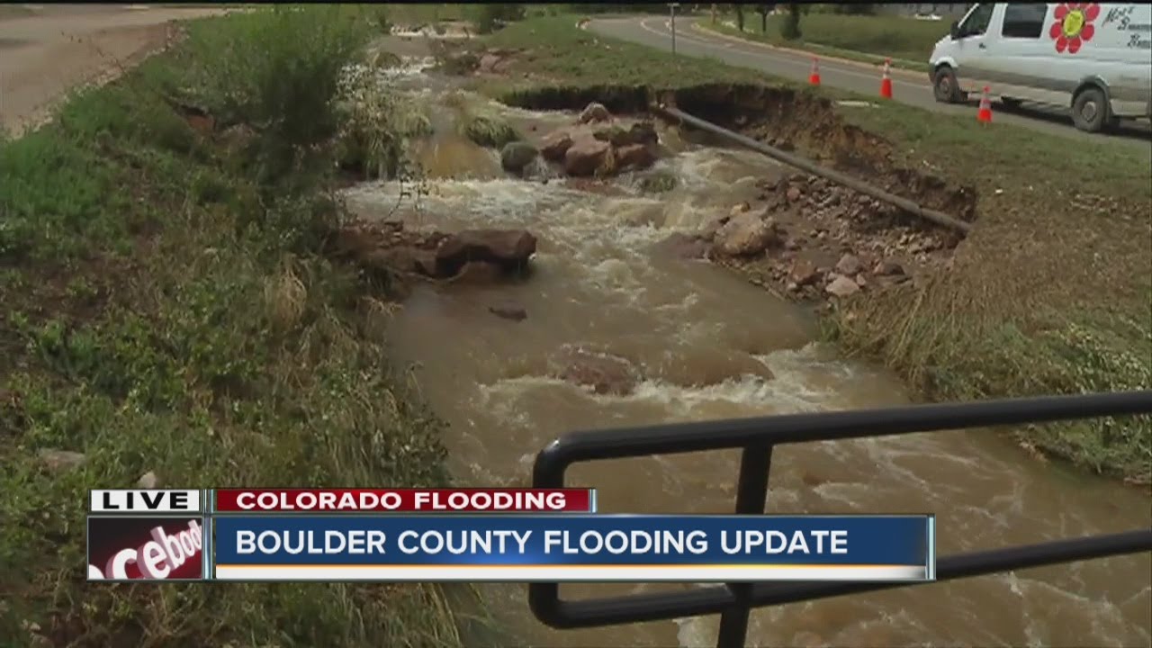 Saturday morning Boulder County flooding update - YouTube