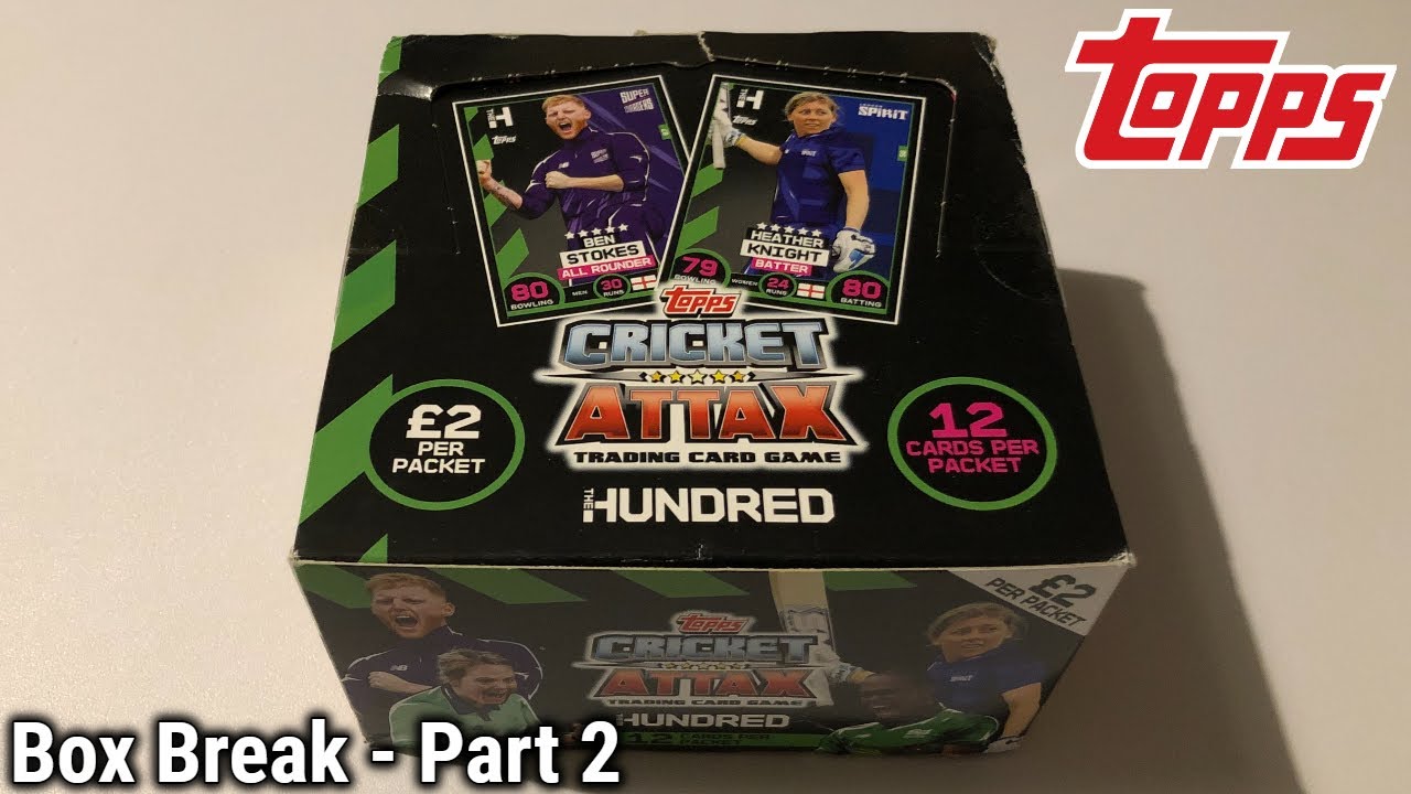 FULL BOX OPENING! - Topps Cricket Attax The Hundred Trading Card ...