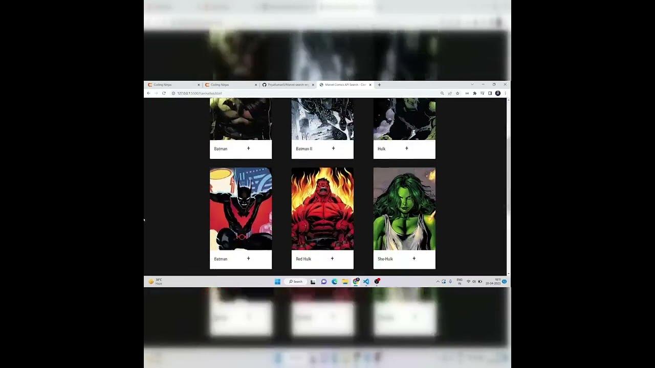 Super Hero Hunter || JavaScript || Html || CSS - YouTube