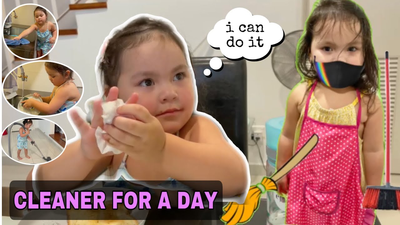 CLEANER FOR A DAY by DAUGHTER NIKKI 😂 #halfbritish - YouTube