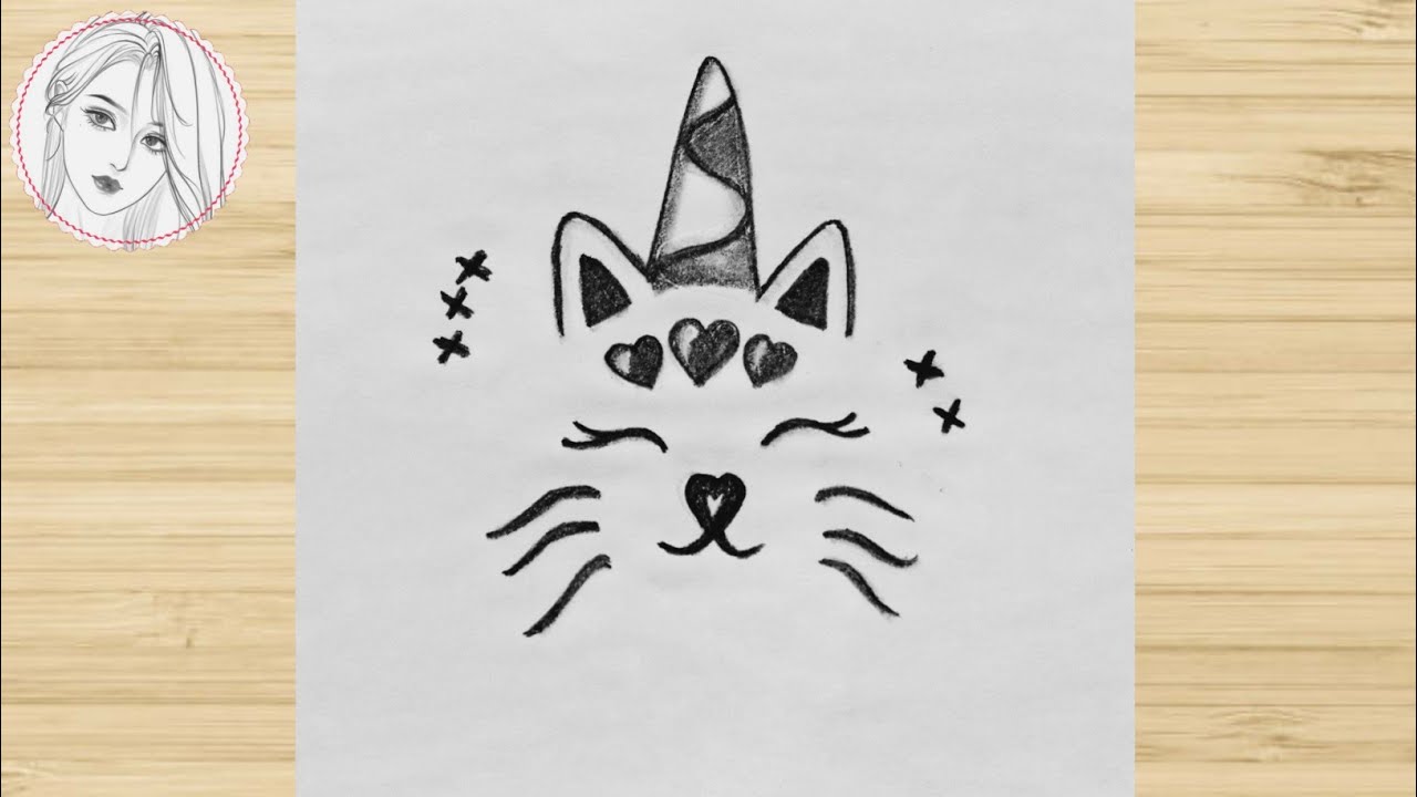 How to draw cute Ketty with easy steps||រៀនគូរូបសត្វឆ្មារគួរឱ្យស្រលាញ់ ...