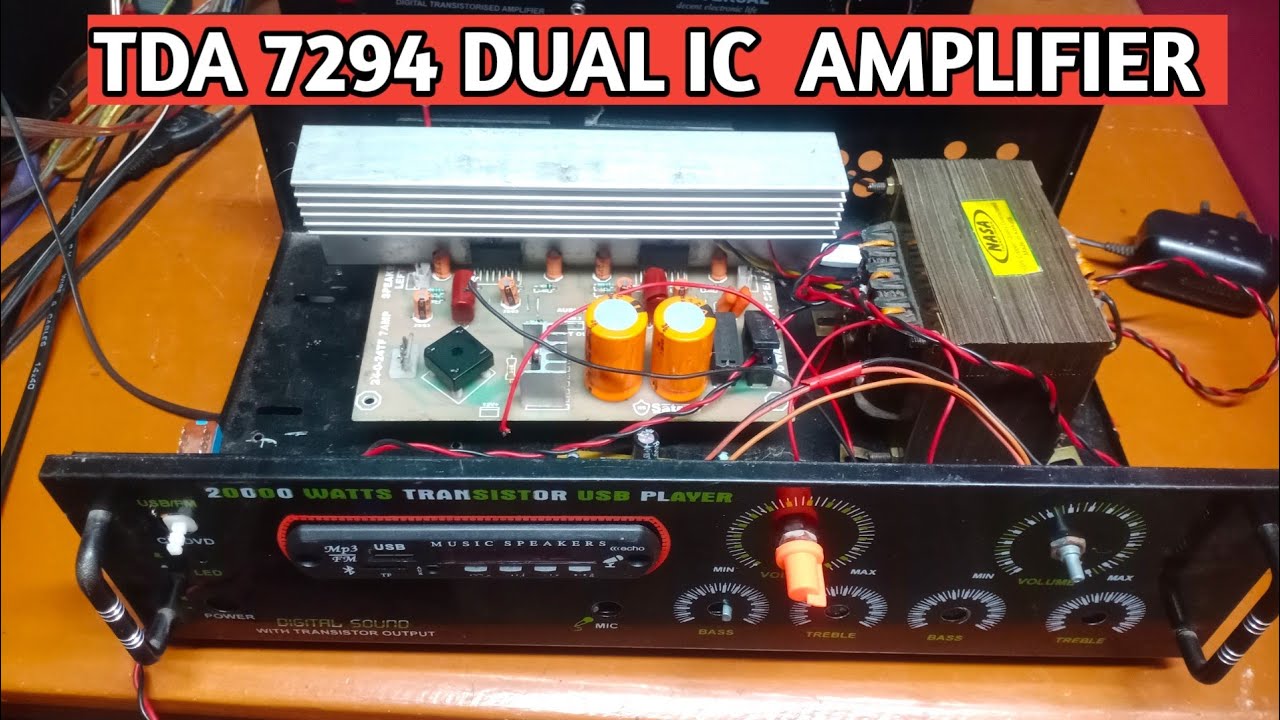Tda 7294 dual ic Amplifier | Tda 7294 Amplifier making |7294 ic ...