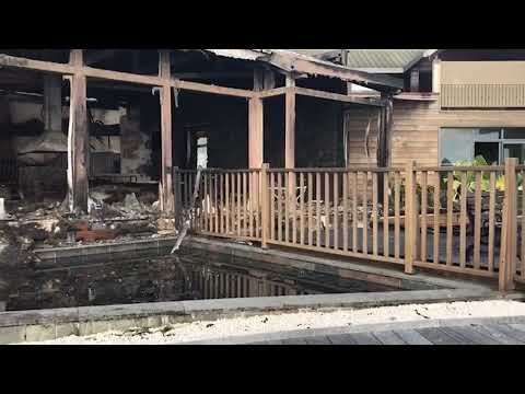 Incendie au Diana Dea Lodge : Les images du sinistre