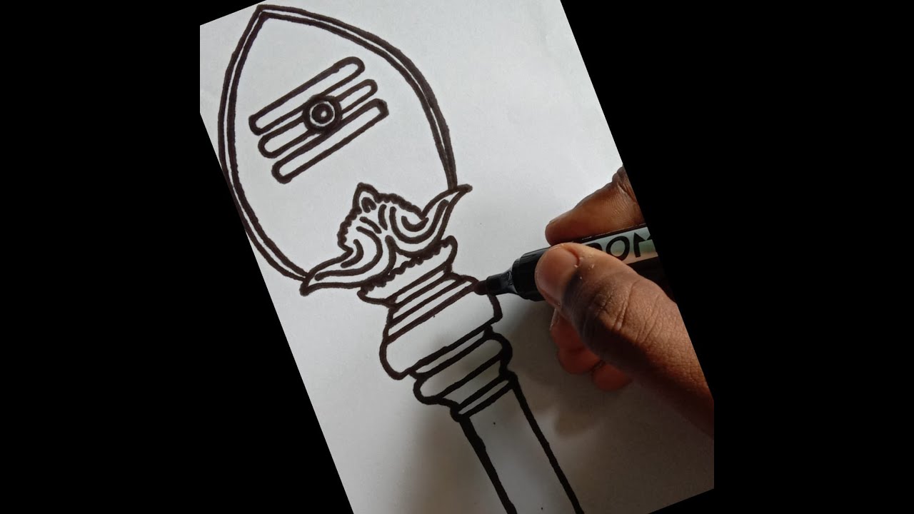 How to draw Murugan's Vel | Kids drawing | முருகன் வேல் வரைவது எப்படி ...