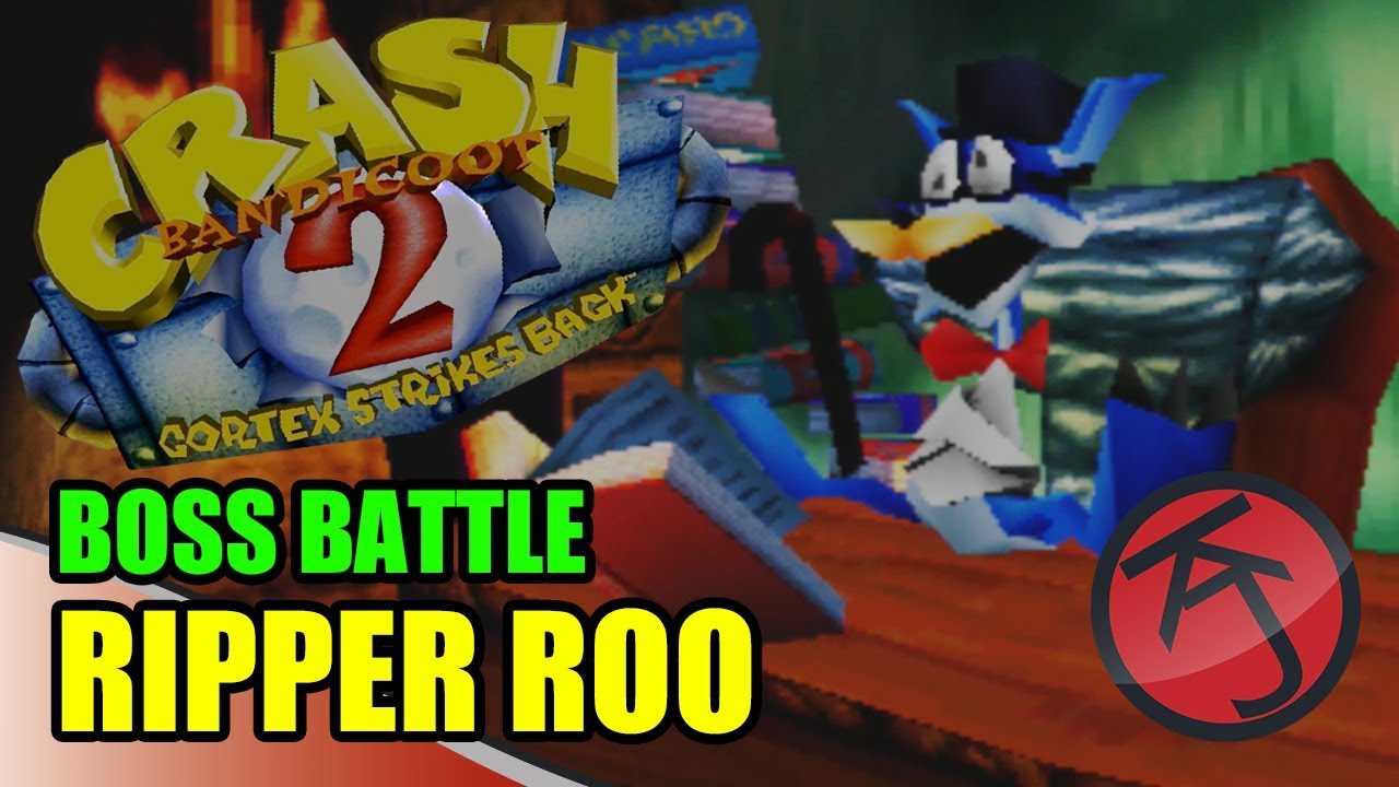 Crash Bandicoot 2 - BOSS BATTLE: CRASH VS RIPPER ROO - YouTube