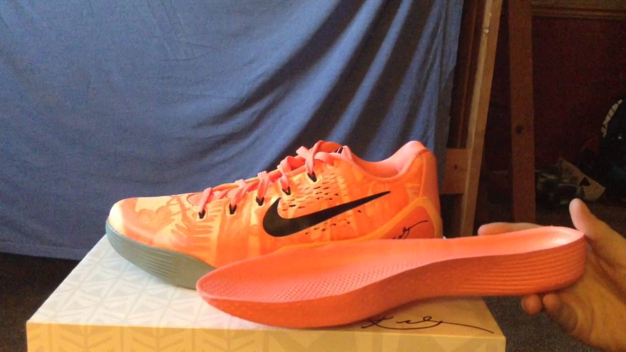 Kobe 9 Low Peach Cream Reveiw - YouTube