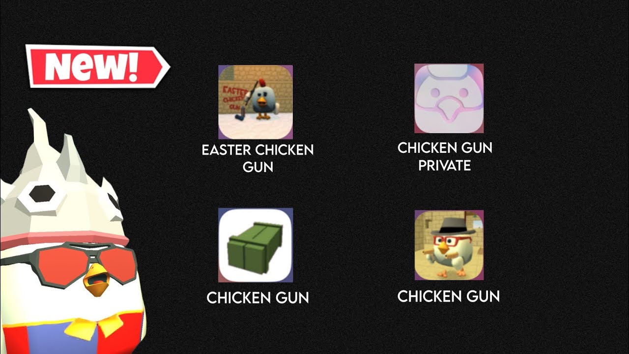 I played all chicken gun games 😱 - YouTube
