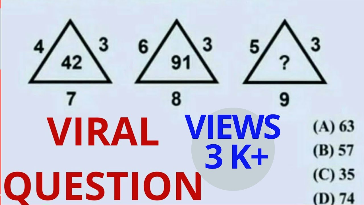 4 3 7 42 6 3 8 91 5 3 9 Viral Question YouTube