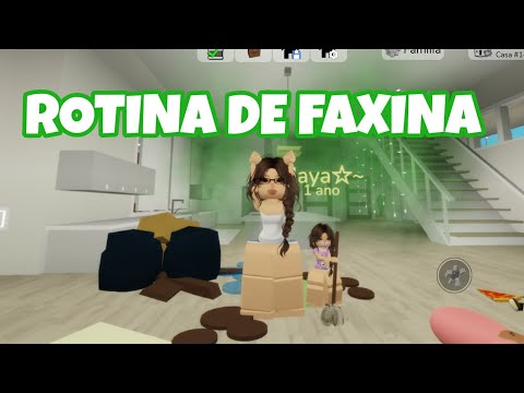 MINHA ROTINA DE FAXINA NO BROOKHAVEN! 🫧✨