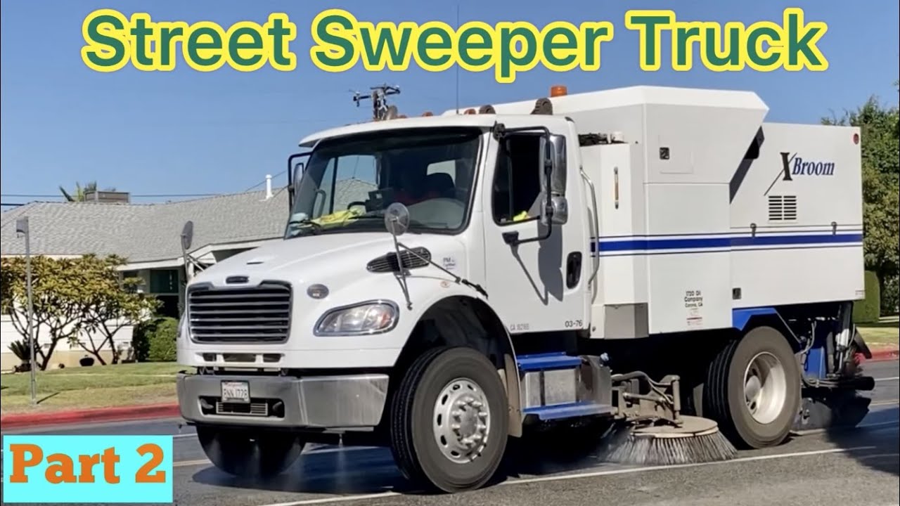STREET SWEEPER TRUCK in Action (Part 2/3) - YouTube