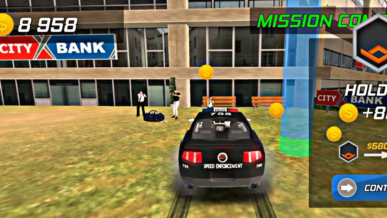 city bank robbery police chase highway car drifting games android ...