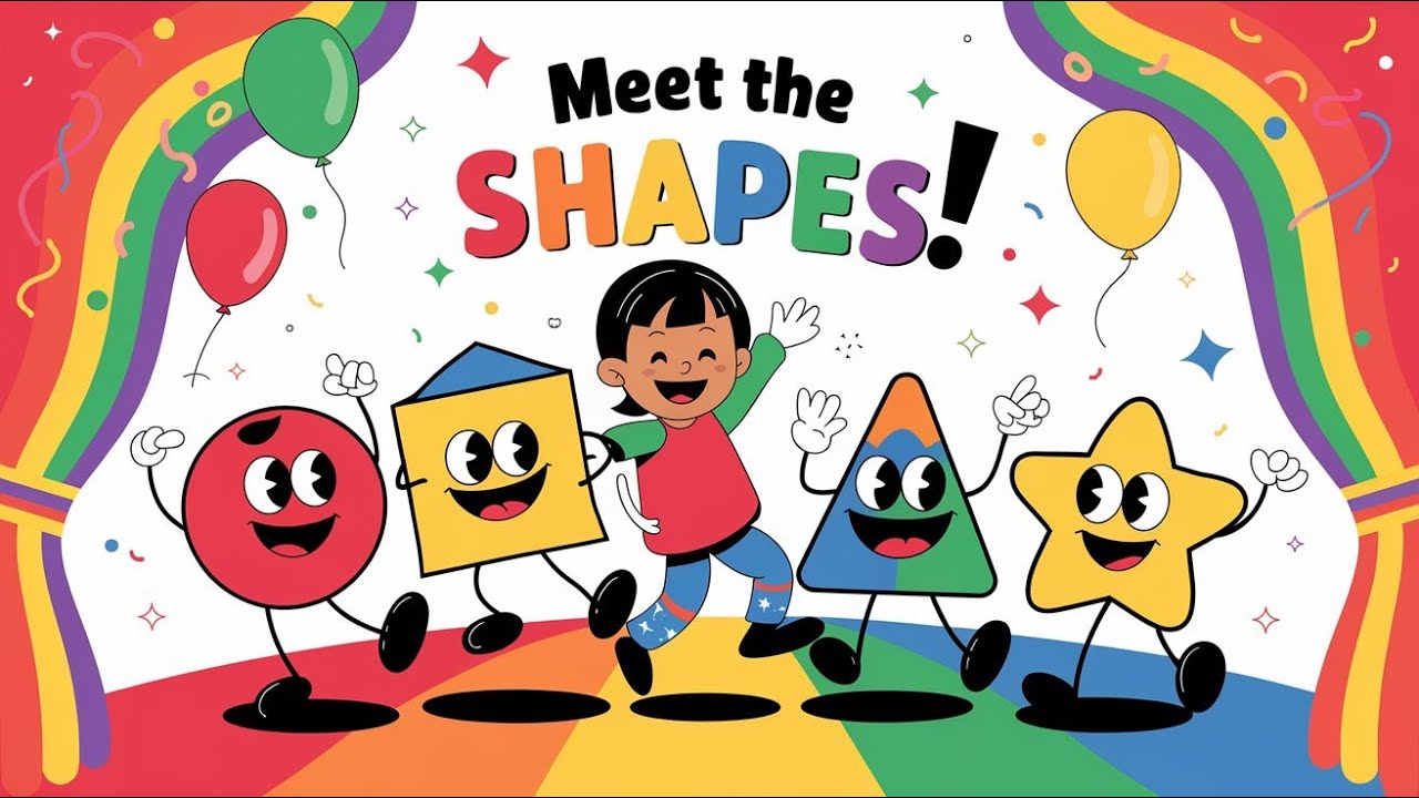 Fun Shapes Song for Kids | Learn Shapes with Music & Dance! - YouTube