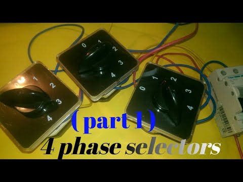 How to make 3 phase selectors connection .three phase selectors and ...