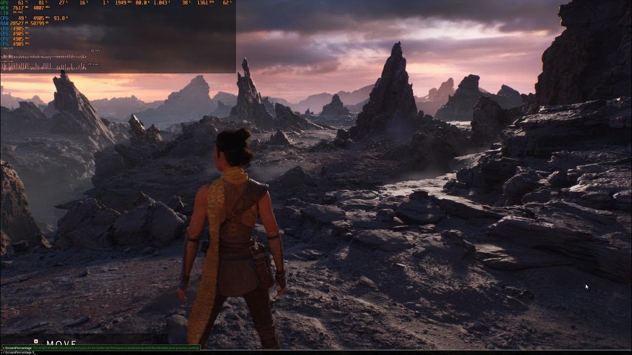 Epic Unreal Engine 5 - Valley Of The Ancients Demo - 1440p TSR Medium ...