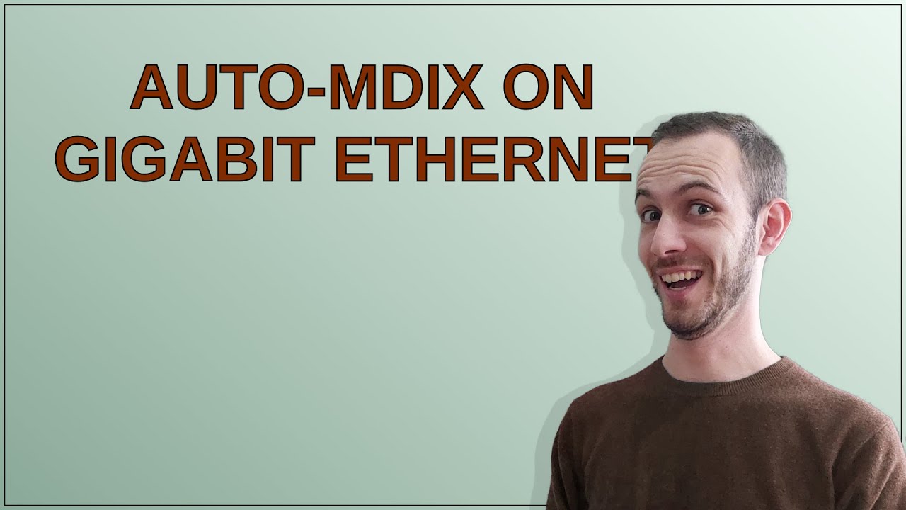 Networkengineering: Auto-MDIX on Gigabit Ethernet - YouTube
