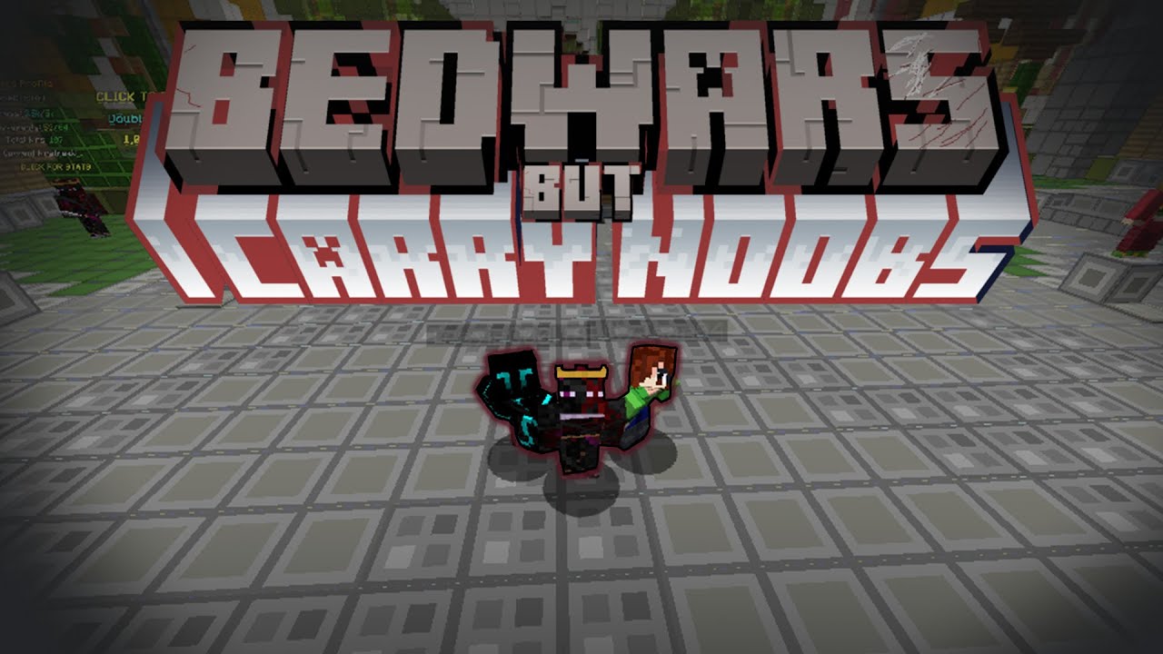 carrying noobs in minecraft bedwars - YouTube