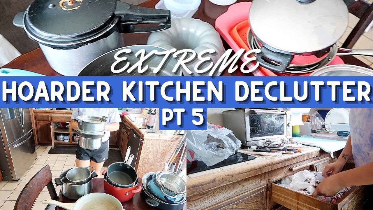 HOARDER KITCHEN DECLUTTER | Letting Go of More Stuff Pt 5 - YouTube