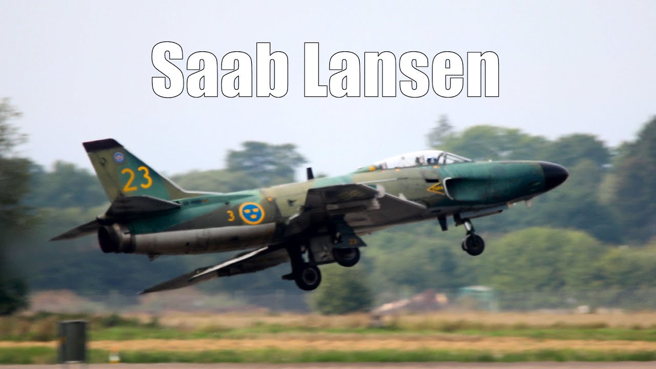 Saab J 32B Lansen Jet Attacker Takeoff - SweAF 2022 - YouTube