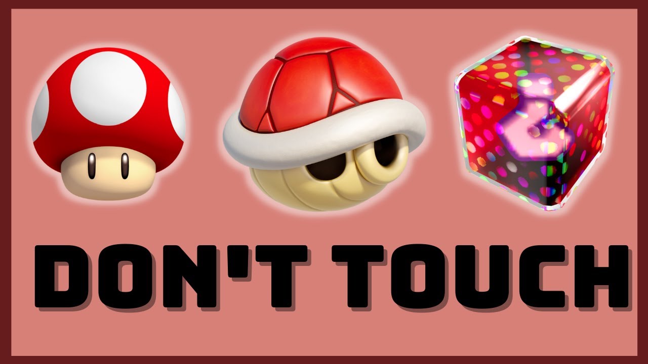 If I Touch Something RED The Video Ends! | Mario Kart Wii - YouTube