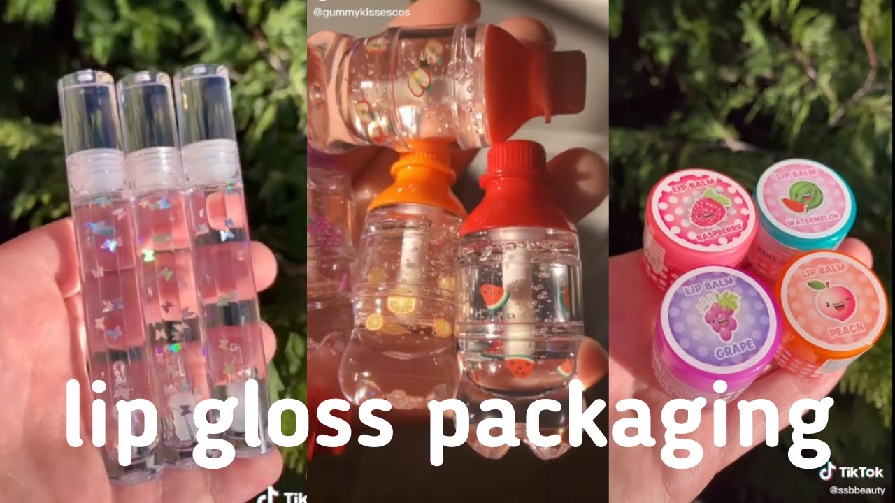 asmr packing lip gloss orders - YouTube