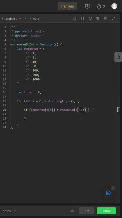 13 Roman To Integer Leetcode Easy Javascript Leetcode Coding Youtube 