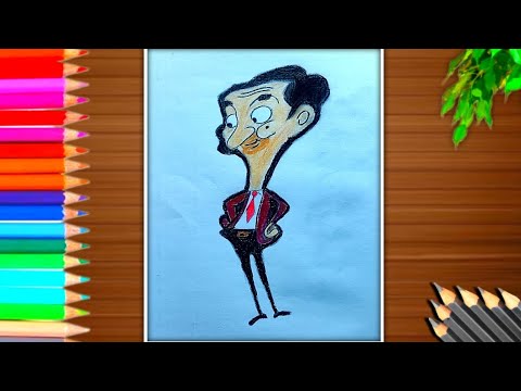 How to Draw Mr.Bean Drawing Step by Step, Easy Mr. Bean Drawing - YouTube