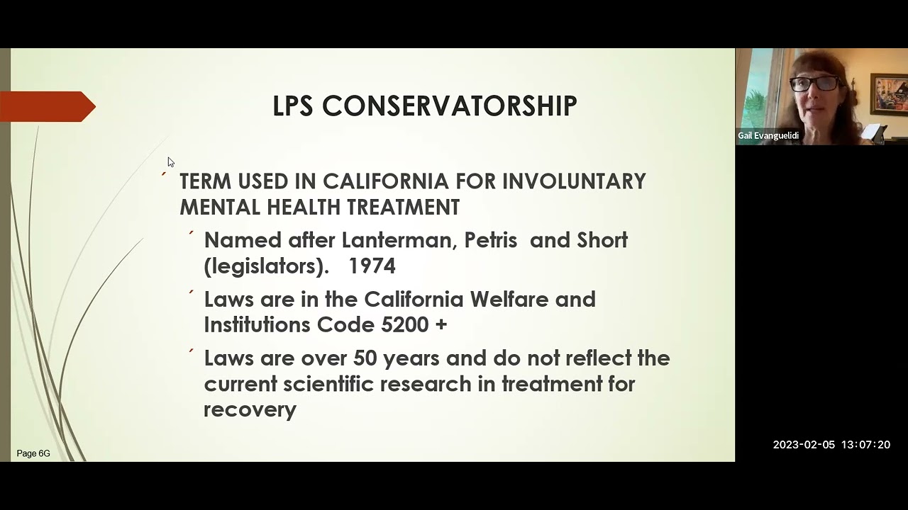 LPS Conservatorship Meeting for Families With Someone Under LPS ...