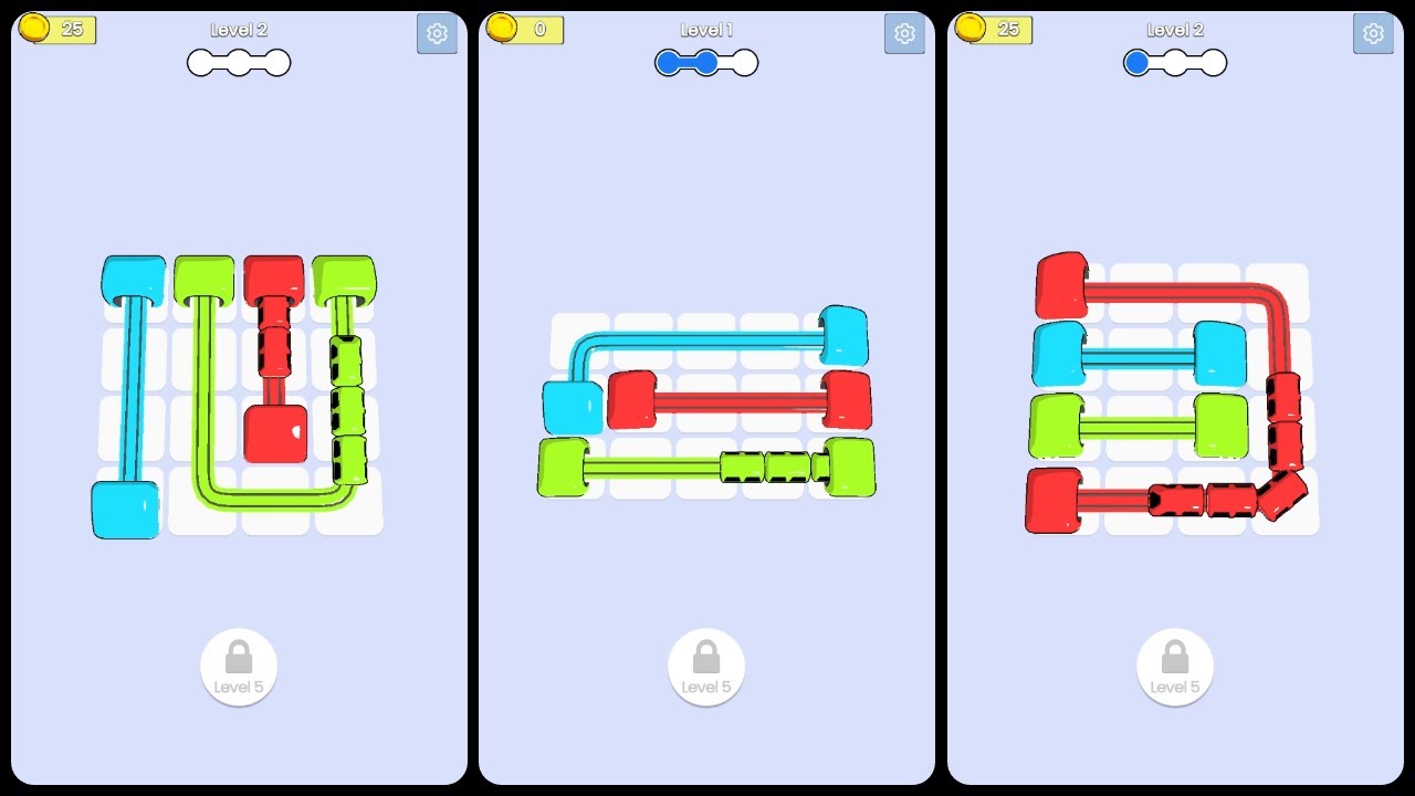 Tunnel Link Puzzle Game Android Gameplay - YouTube