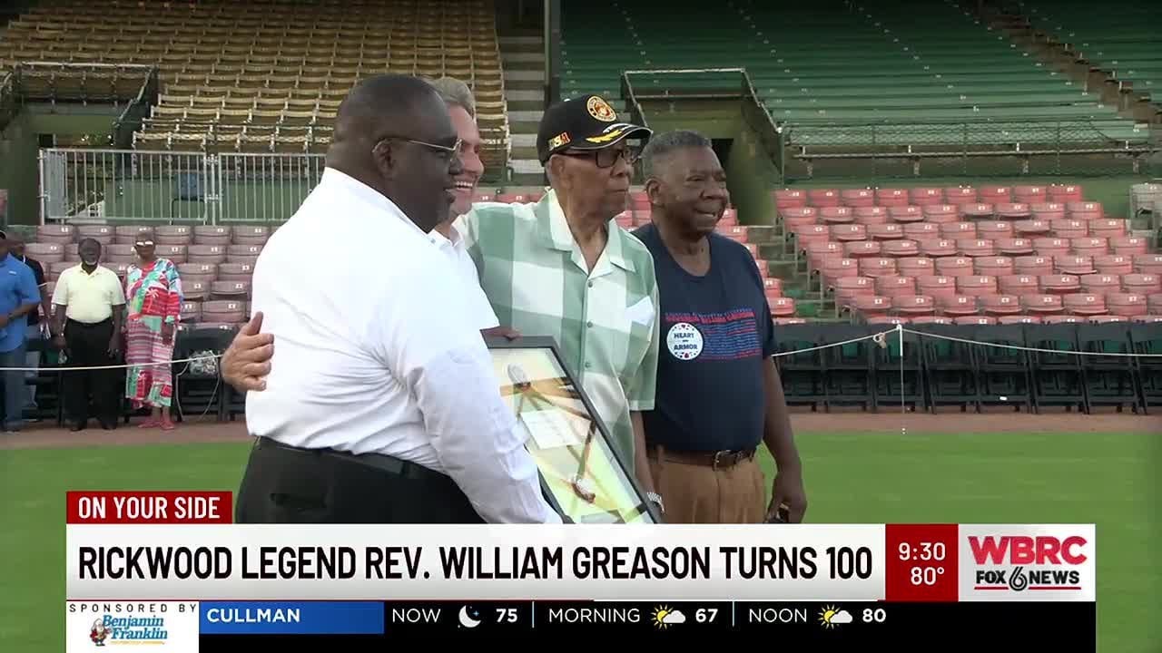 Rickwood legend Rev. William Greason turns 100 - YouTube