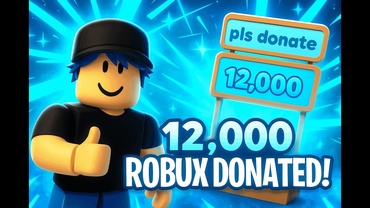 💸 I Donated 12,000 Robux to @LenoxRBLX in Pls Donate! 🔥 - YouTube