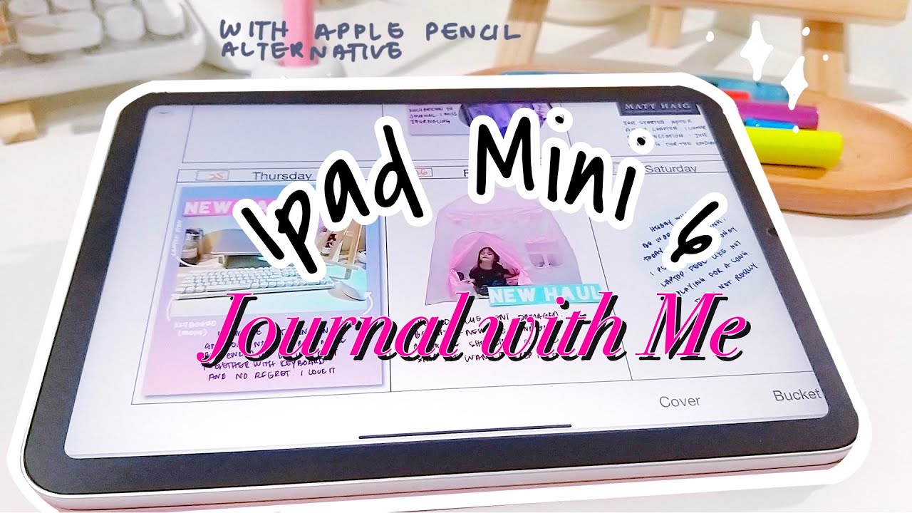 Digital Journal with Me with iPad Mini 6 | Free Digital Stickers | iPad ...