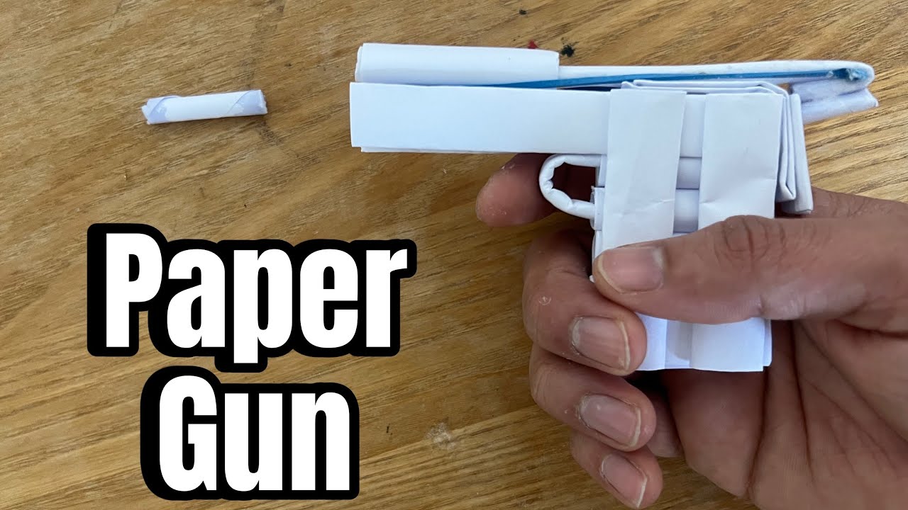 How to make a paper Gun that Shoot paper bullets | paper gun | - YouTube