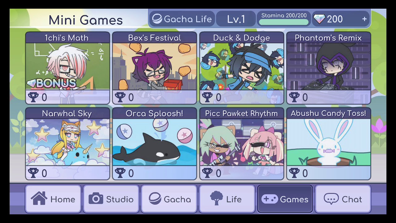 GACHA LIFE GAMES || 1chi's Math - YouTube