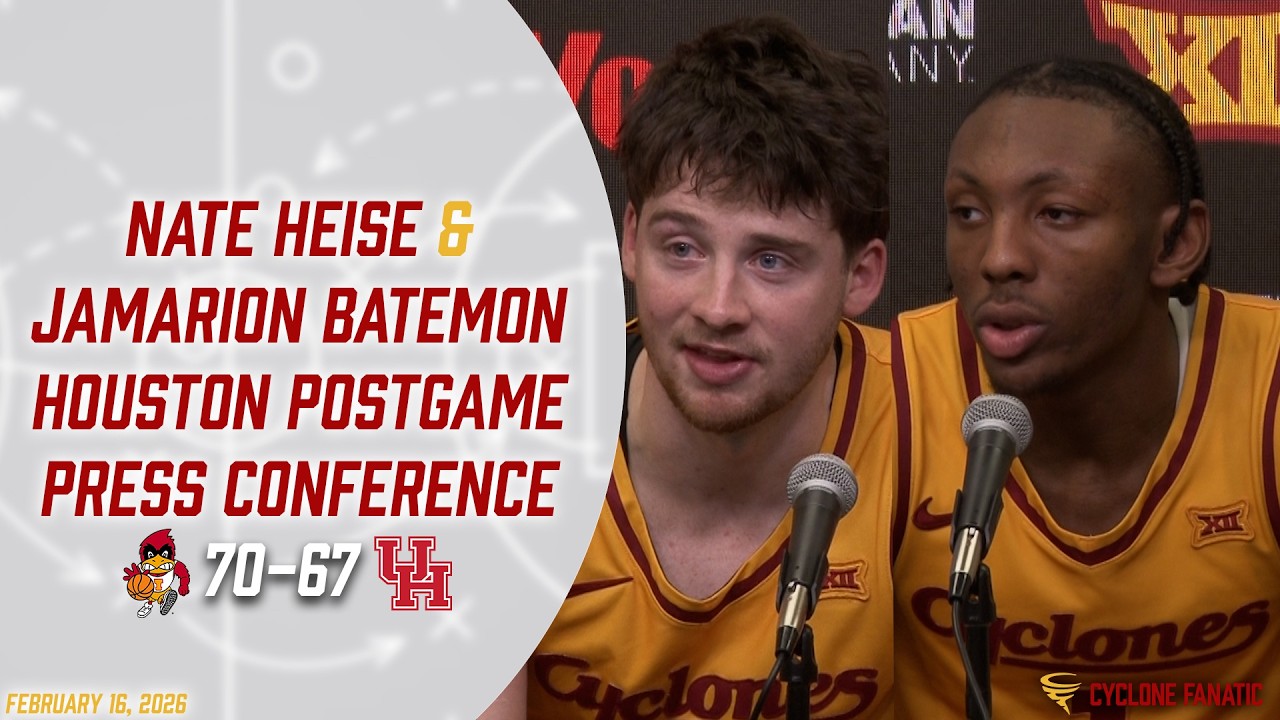 Nate Heise & Jamarion Batemon Houston Postgame Press Conference (Feb ...