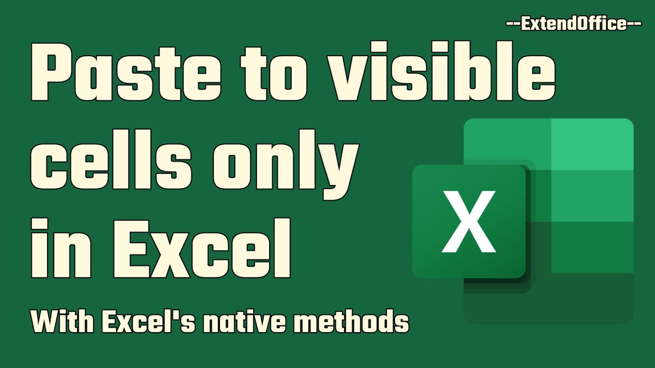 Paste One Or Multiple Values To Visible Cells Only In Excel YouTube paste-one-or-multiple-values-to-visible-cells-only-in-excel-youtube