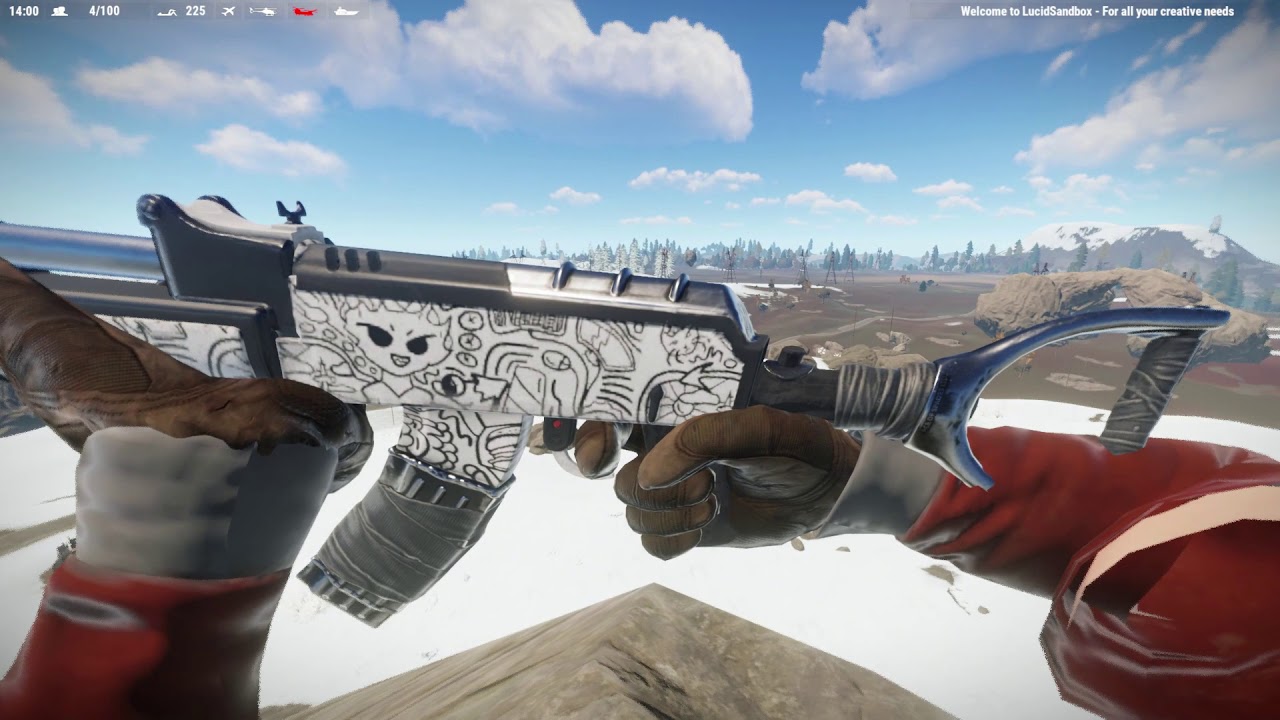 Rust Skin Spotlight - Ak47 Doodle - YouTube