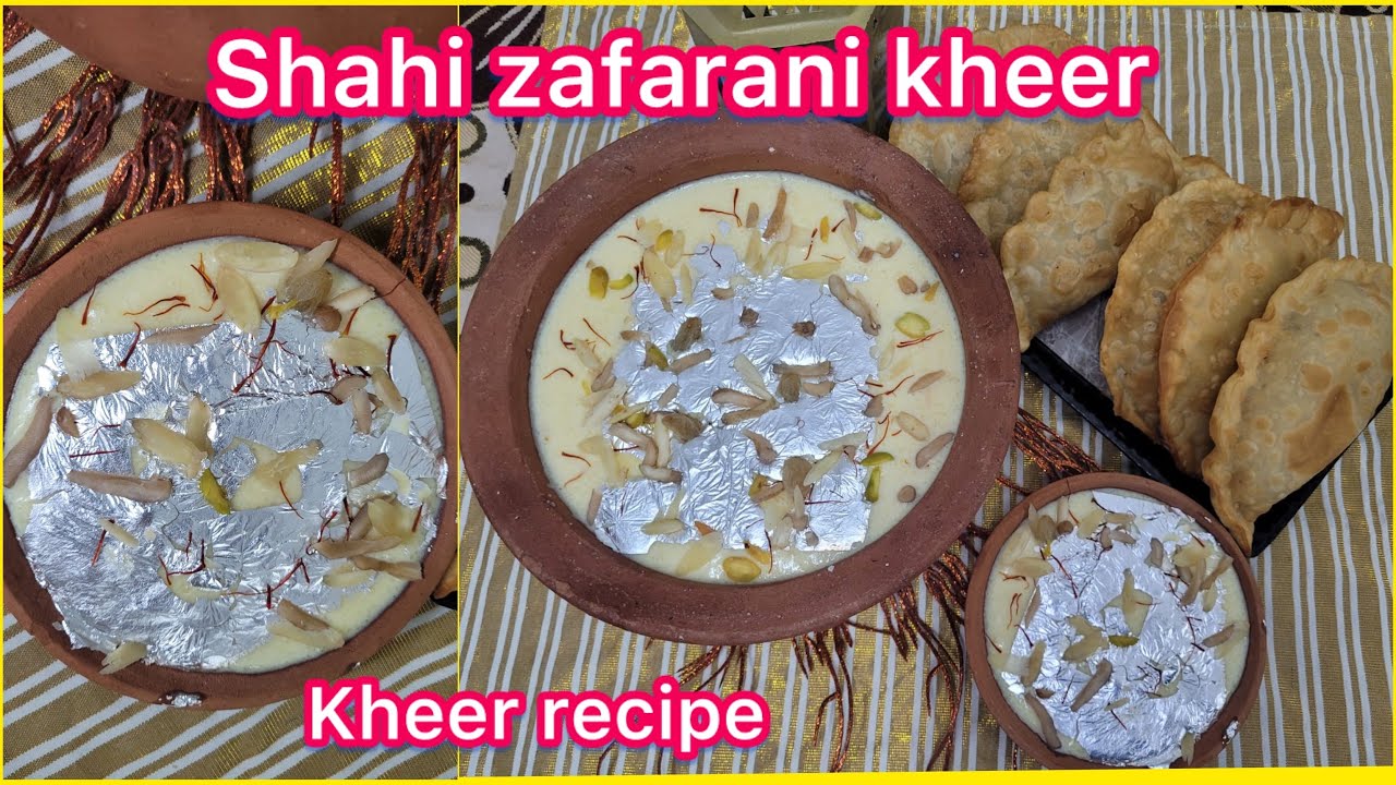 Zafarani kheer/ Hyderabad ki mashoor zafaran ki creamy kheer/Same dawat ...