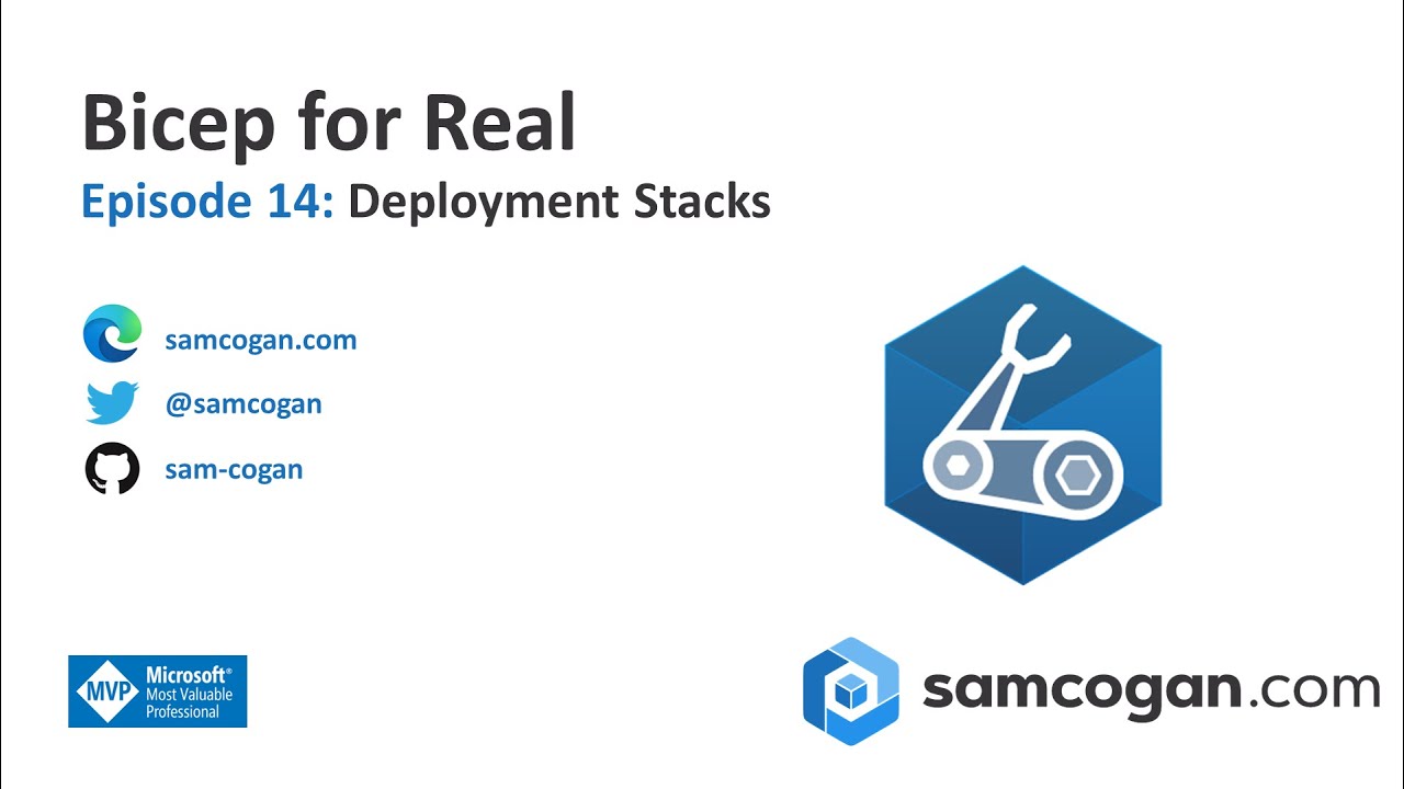 Bicep For Real Episode 14: Deployment Stacks - YouTube