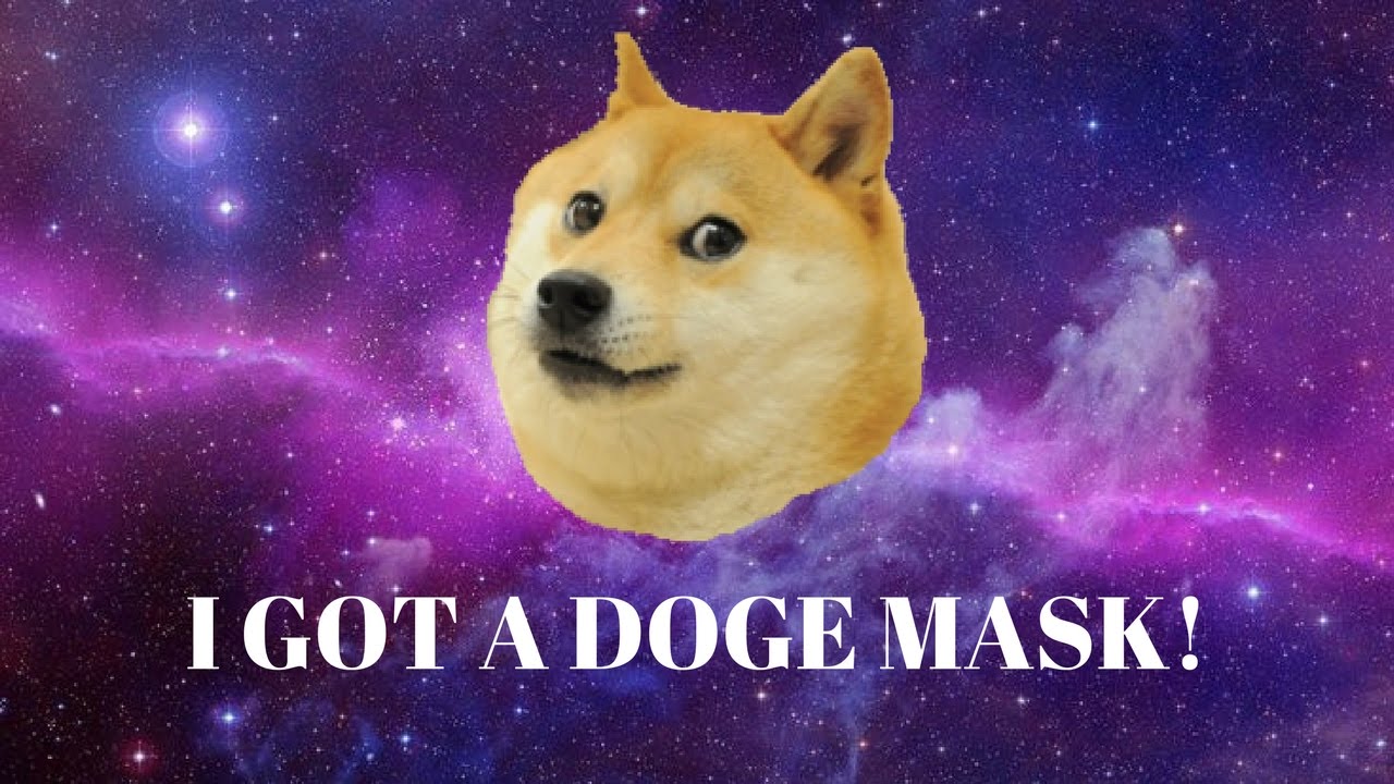 I GOT A DOGE MASK! - YouTube