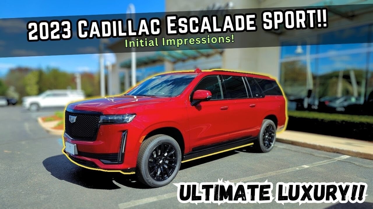 TAKING DELIVERY of the NEW 2023 Cadillac Escalade ESV Sport! Radiant ...