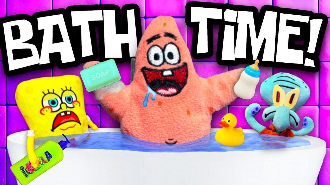 Baby Patrick's Bath Time! - Spongebob and Friends - YouTube