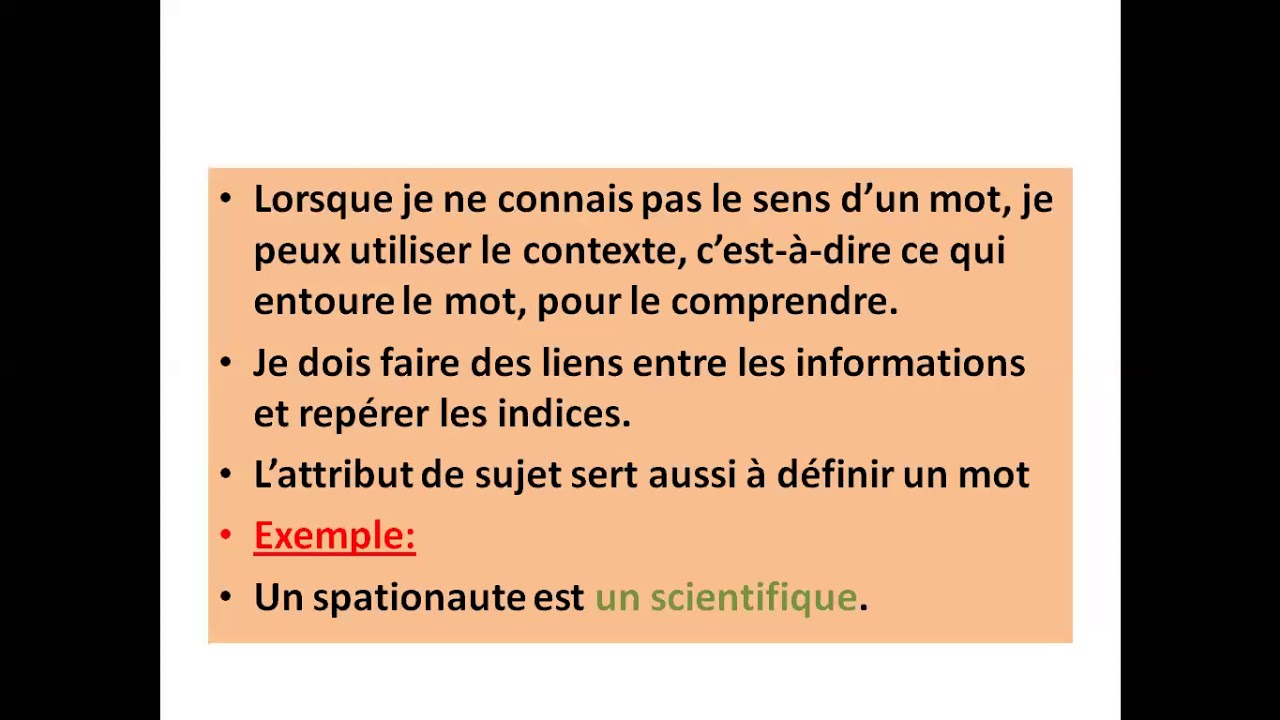 le contexte pour comprendre un mot inconnu CM1 - YouTube
