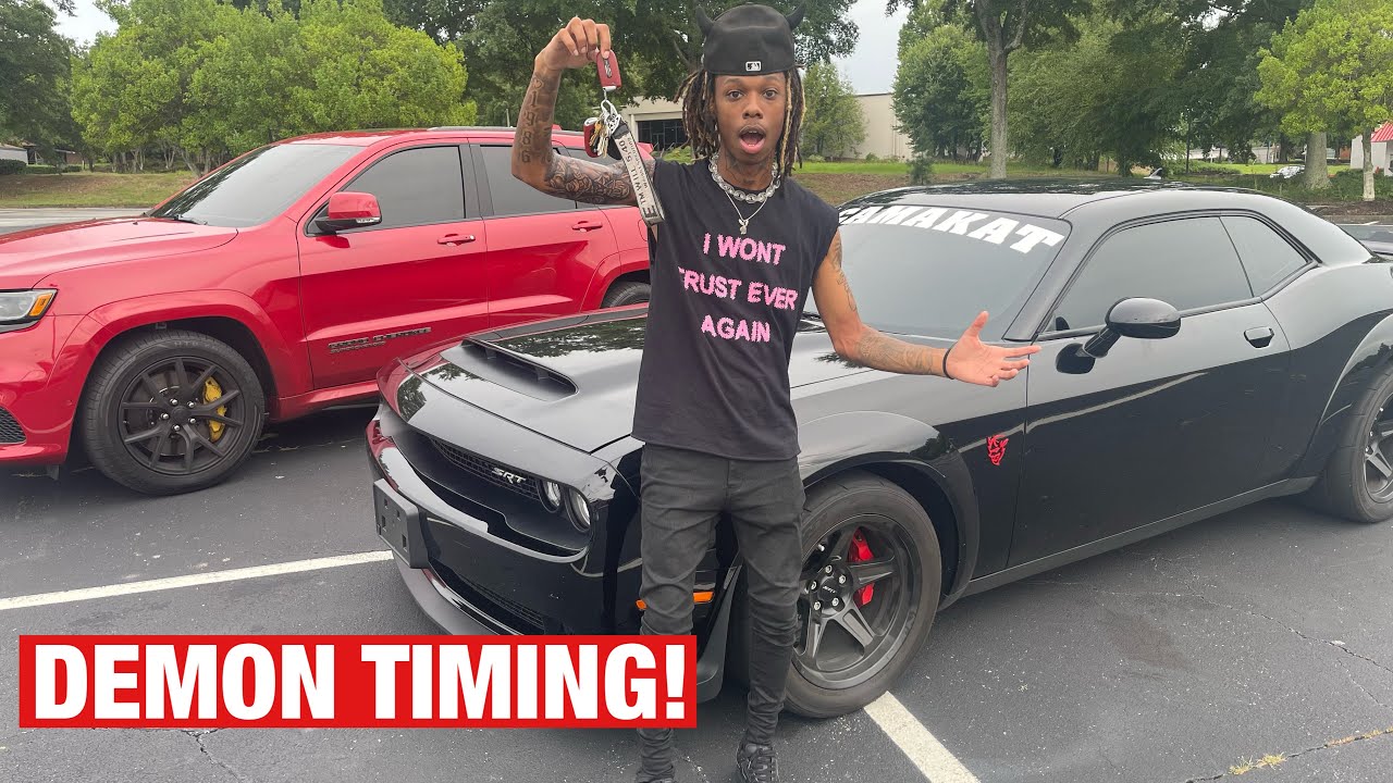 YOUTUBER TRACKHAWK CALLED MY DEMON OUT! SO I PULLED UP ON TIMING ...