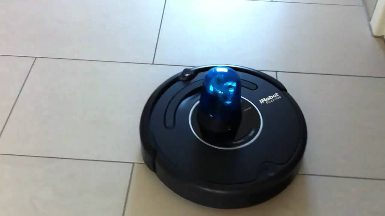 iRobot Roomba + Police Lamp = Robocop? - YouTube