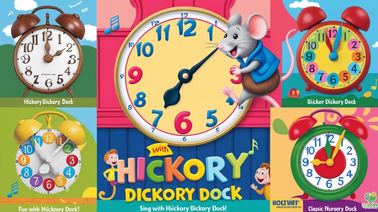 "Hickory Dickory Dock | Classic Nursery Rhyme for Kids|| | Interactive ...
